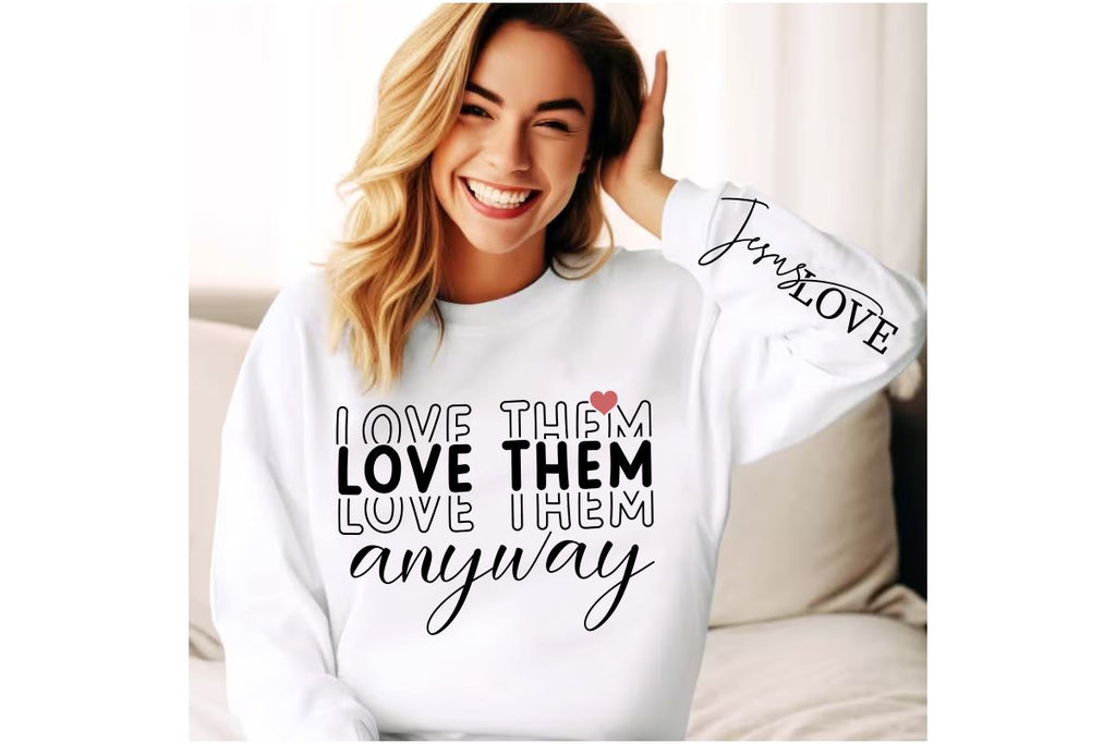 Jesus love Sleeve SVG Design, Inspirational sleeve SVG, Motivational ...