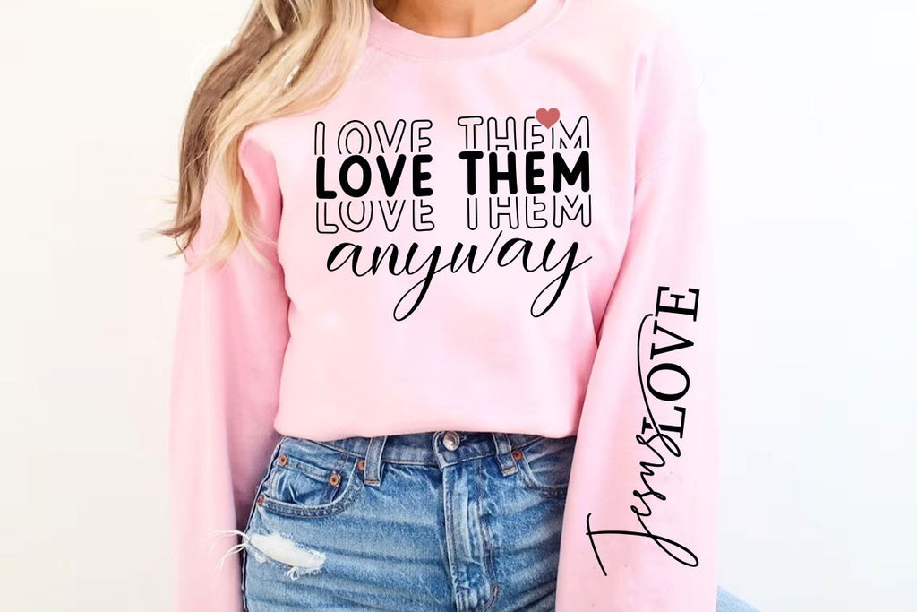 Jesus love Sleeve SVG Design, Inspirational sleeve SVG, Motivational ...