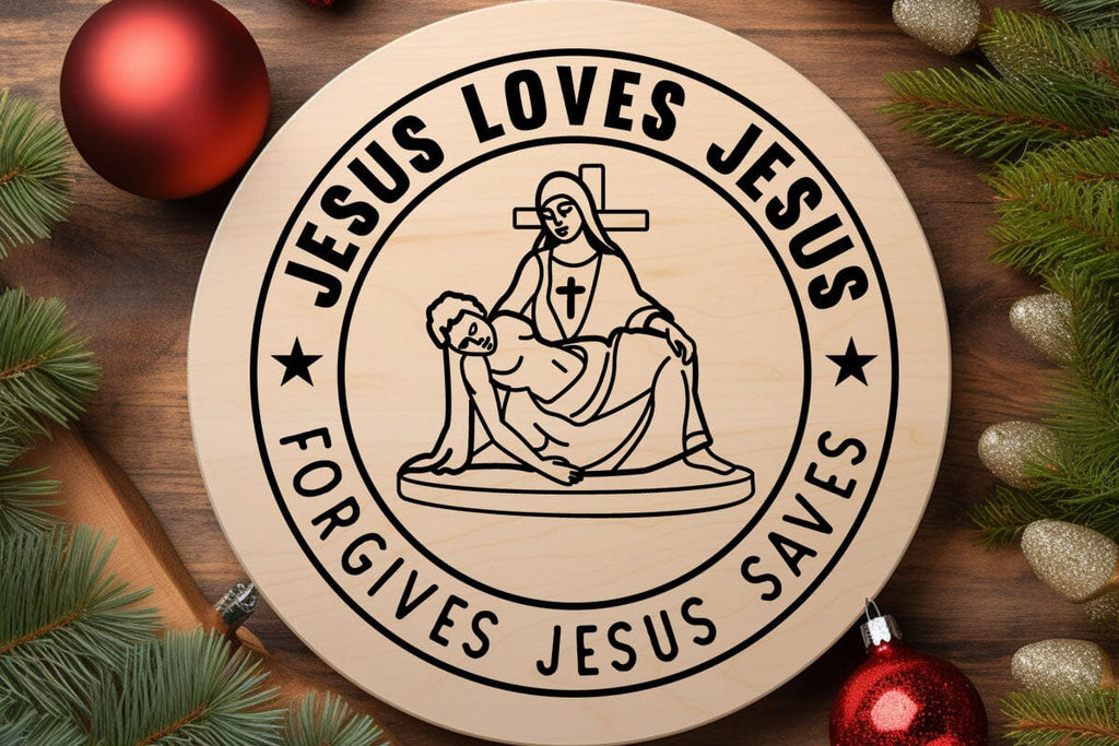 Jesus Loves Jesus Forgives Jesus Saves - So Fontsy