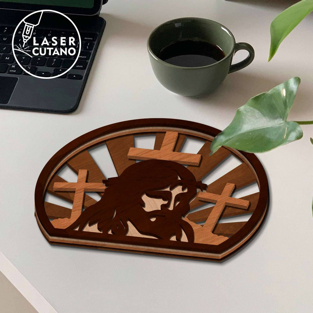 JESUS Multilayer Wall Decor, Laser Cut Template, Wood Cut and Paper Cut ...