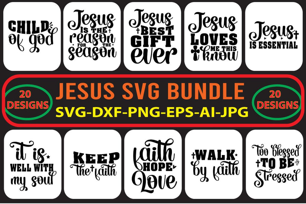 JESUS-SVG-BUNDLE - So Fontsy