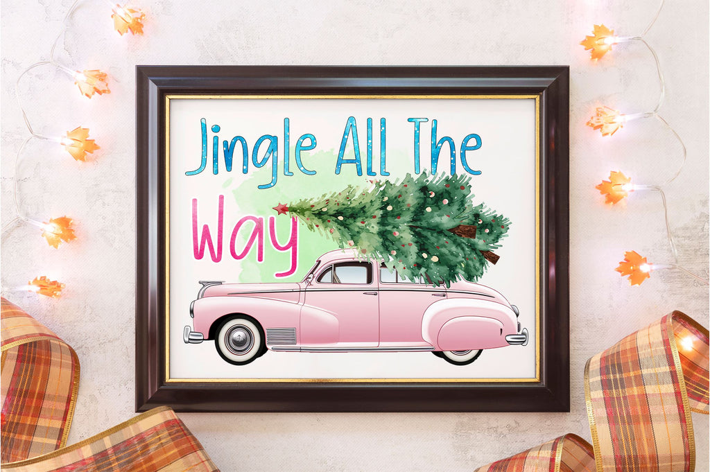 Jingle all the way png design - So Fontsy