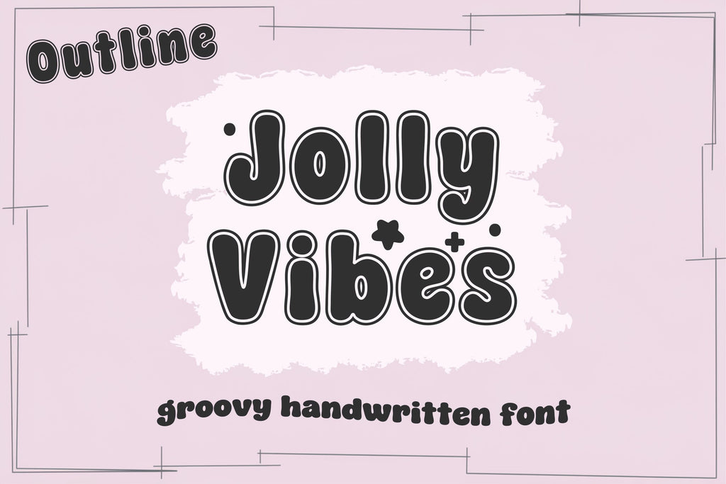 Jolly Vibes Font - Groovy Retro Font, Cute Bubbly Font, Cricut & Procr ...