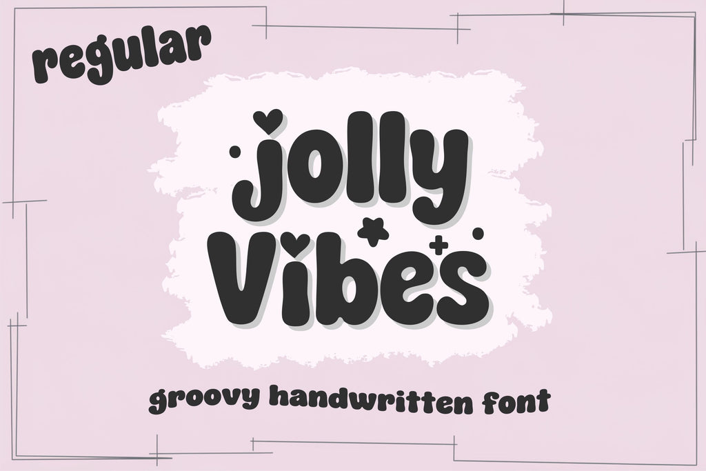 Jolly Vibes Font - Groovy Retro Font, Cute Bubbly Font, Cricut & Procr ...