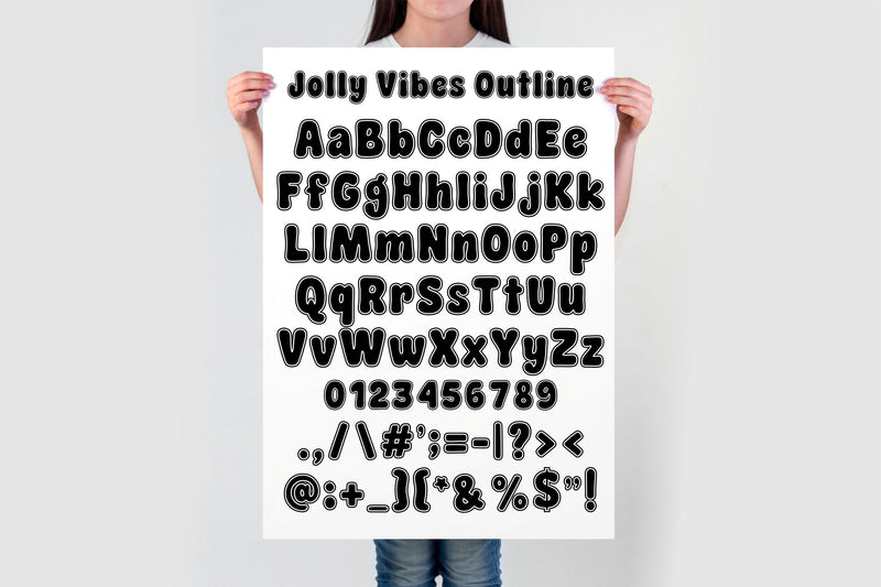 Jolly Vibes Font - Groovy Retro Font, Cute Bubbly Font, Cricut & Procr ...