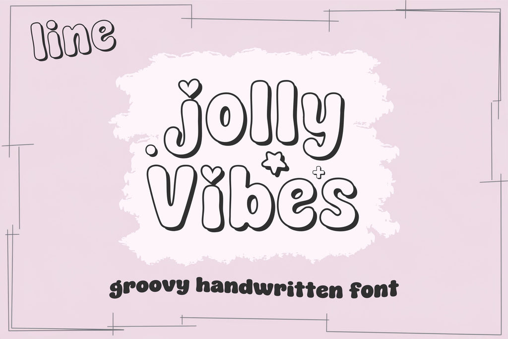 Jolly Vibes Font - Groovy Retro Font, Cute Bubbly Font, Cricut & Procr ...