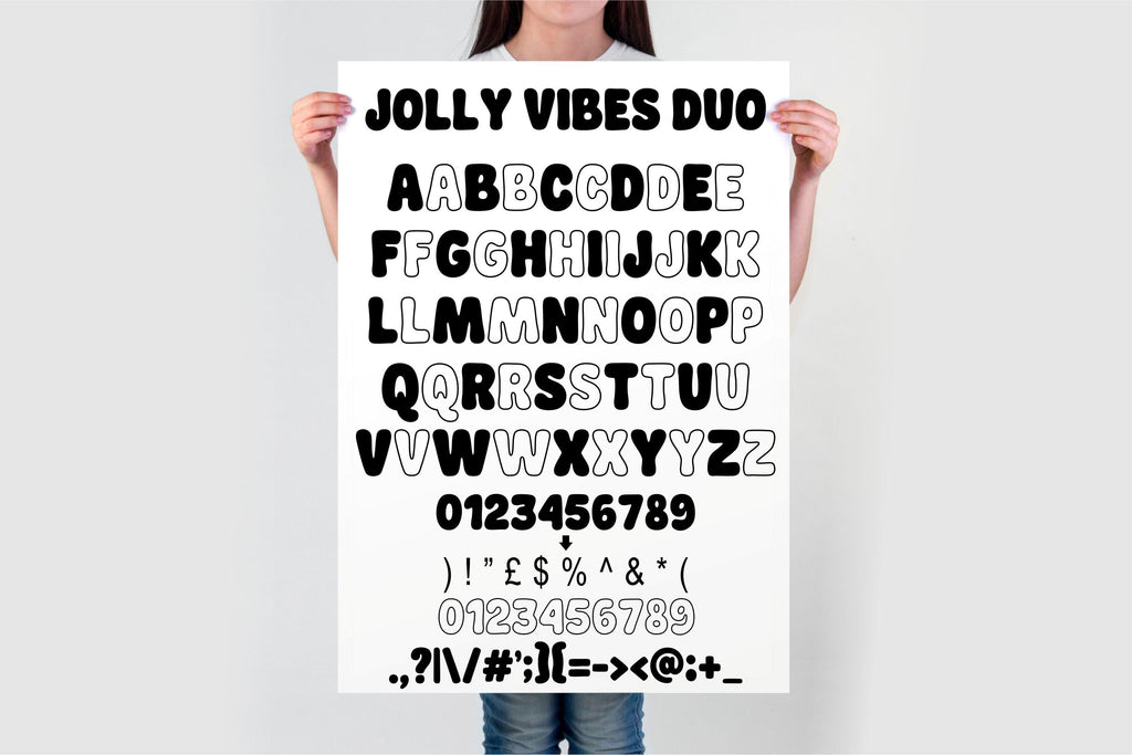 Jolly Vibes Font - Groovy Retro Font, Cute Bubbly Font, Cricut & Procr ...