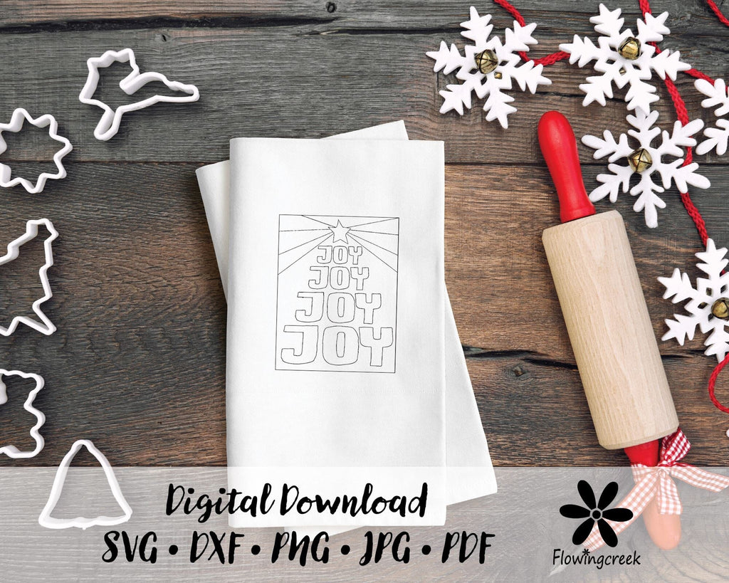 Joy Tree Hand Drawn Coloring SVG - So Fontsy