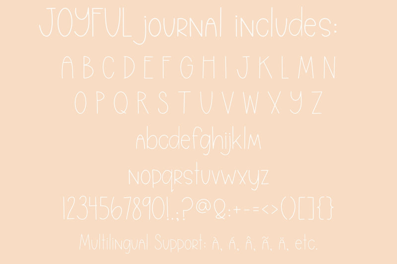 Joyful Journal, Cute Handwritten Font, Handwriting font for cricut - So ...