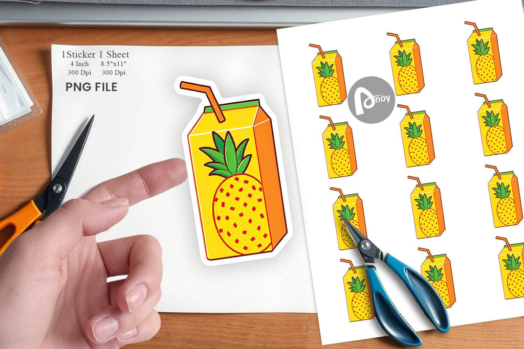 Juice Box Sticker - So Fontsy