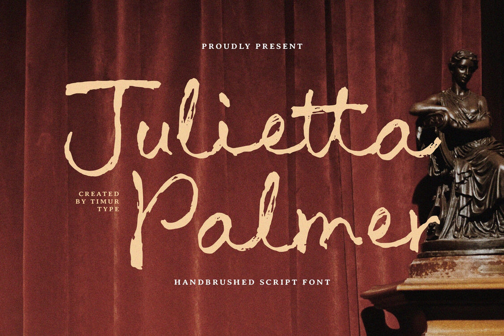 Julietta Palmer - Handbrushed Script Font - So Fontsy