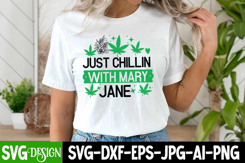 Just Chillin With mary Jane SVG Cut File, Just Chillin With mary Jane ...
