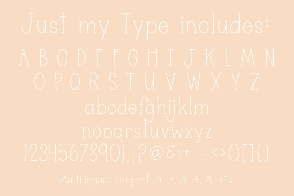 Just My Type, A Cute typewriter font - So Fontsy