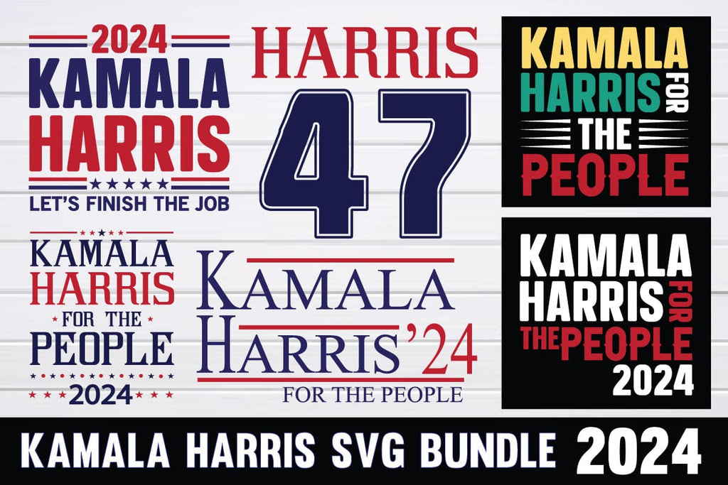 Kamala Harris 2024 Svg Png Bundle, kamala Harris For President, Madam ...