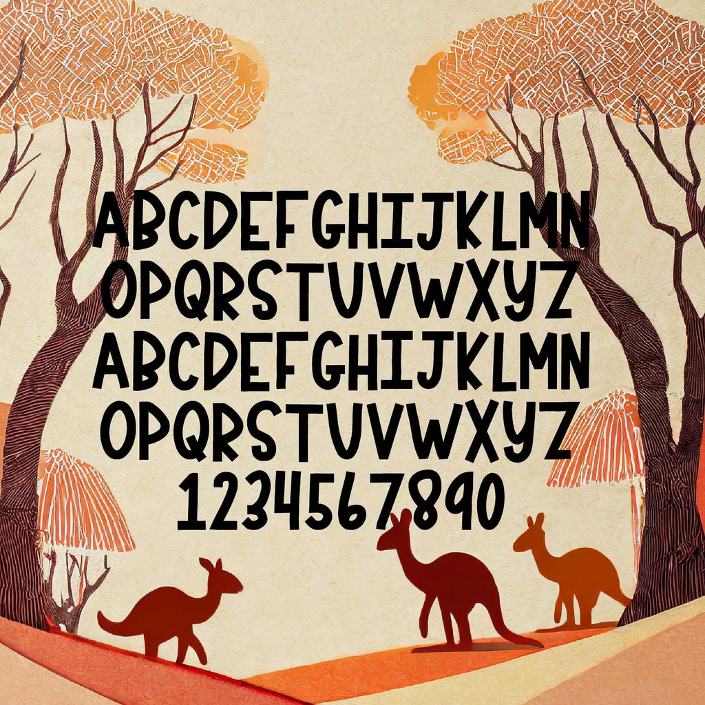 Kangaroo Font OTF, Fonts for Crafting, Handwritten Font - So Fontsy