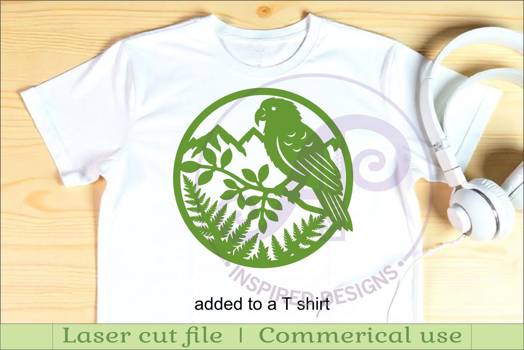 Kea New Zealand bird wall sign, SVG file. - So Fontsy