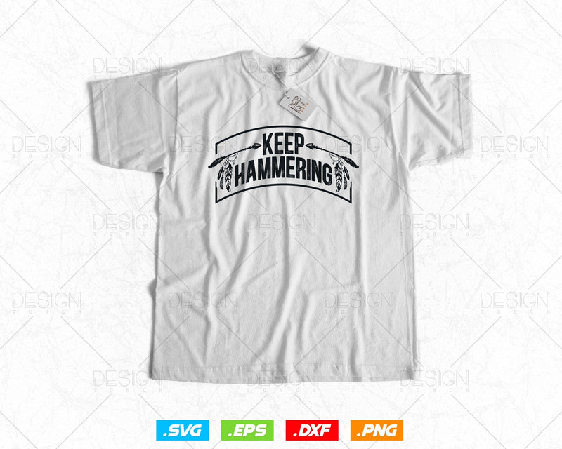 Keep Hammering Archery Motivational Bow Hunting Svg Png, Duck Deer Hunting Svg Files for Cricut ...