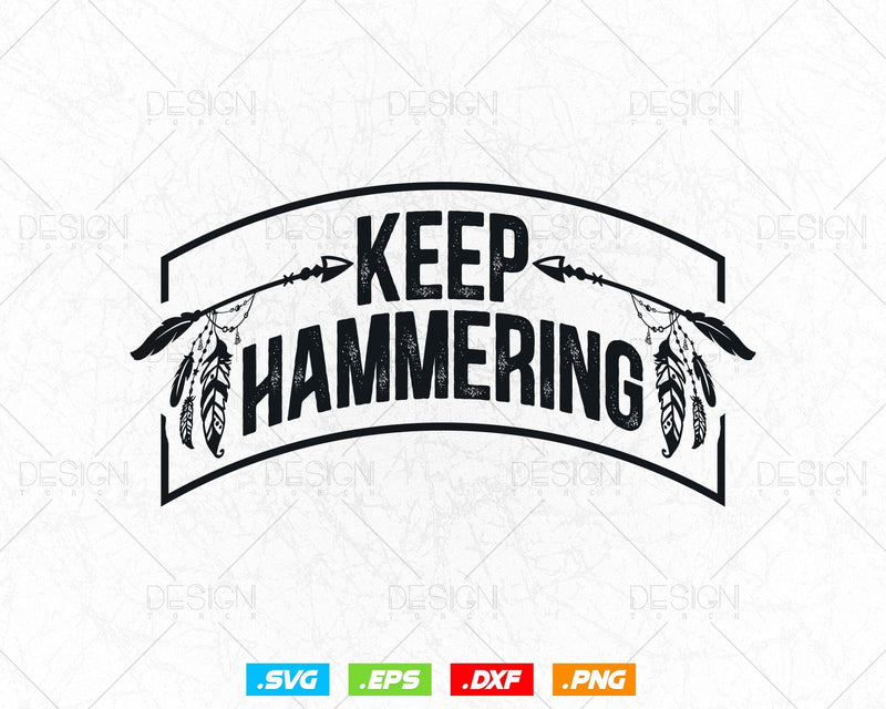 Keep Hammering Archery Motivational Bow Hunting Svg Png, Duck Deer Hunting Svg Files for Cricut ...