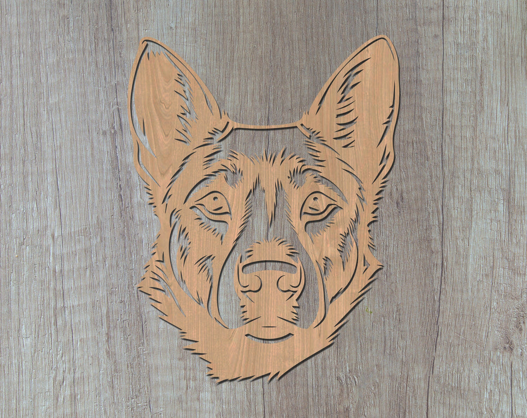 Kelpie dog Laser SVG Cut File, Kelpie dog Glowforge File, Kelpie dog ...