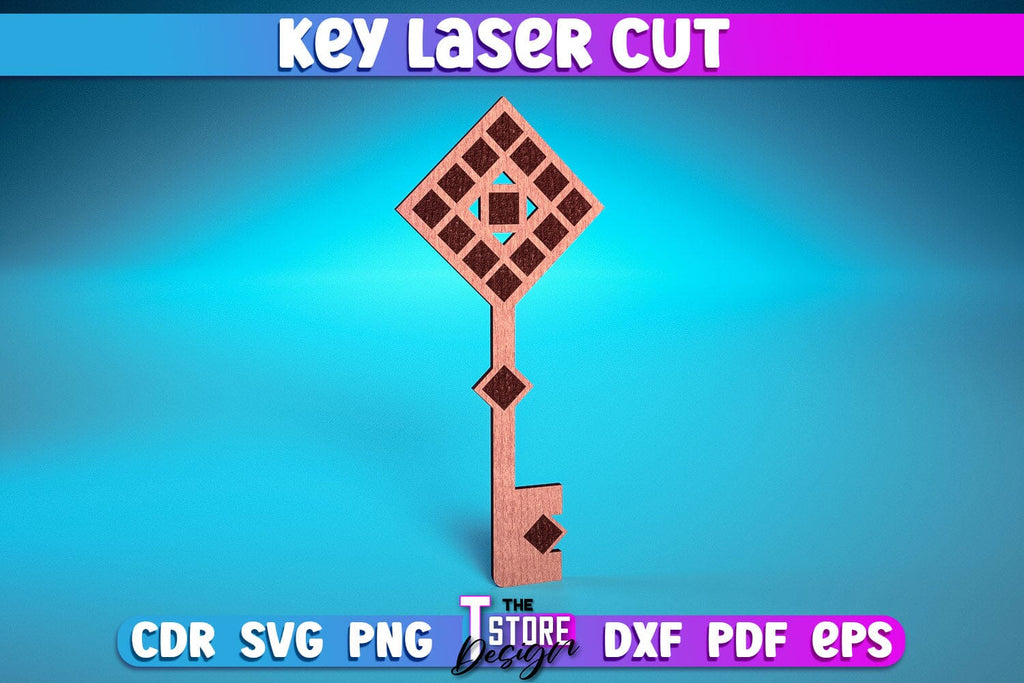 Key Laser Cut Design | Home Laser Cut Design | CNC Files - So Fontsy