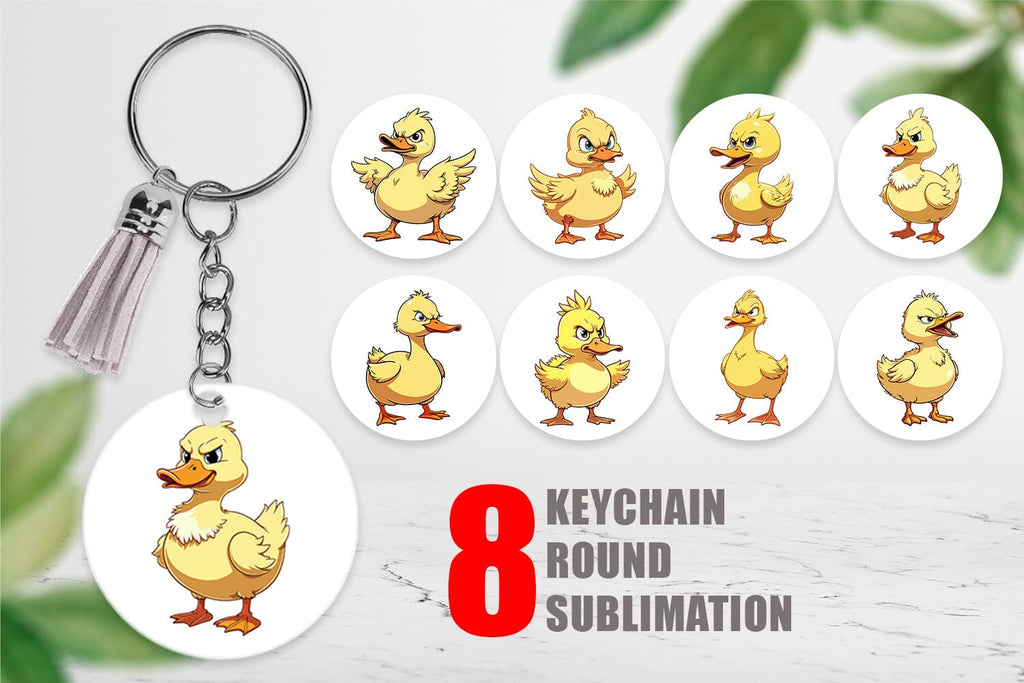 Keychain Angry Duck - So Fontsy