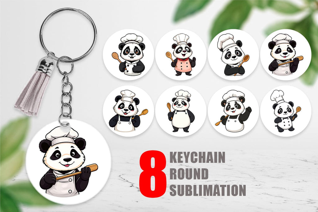 Keychain Chef Panda - So Fontsy