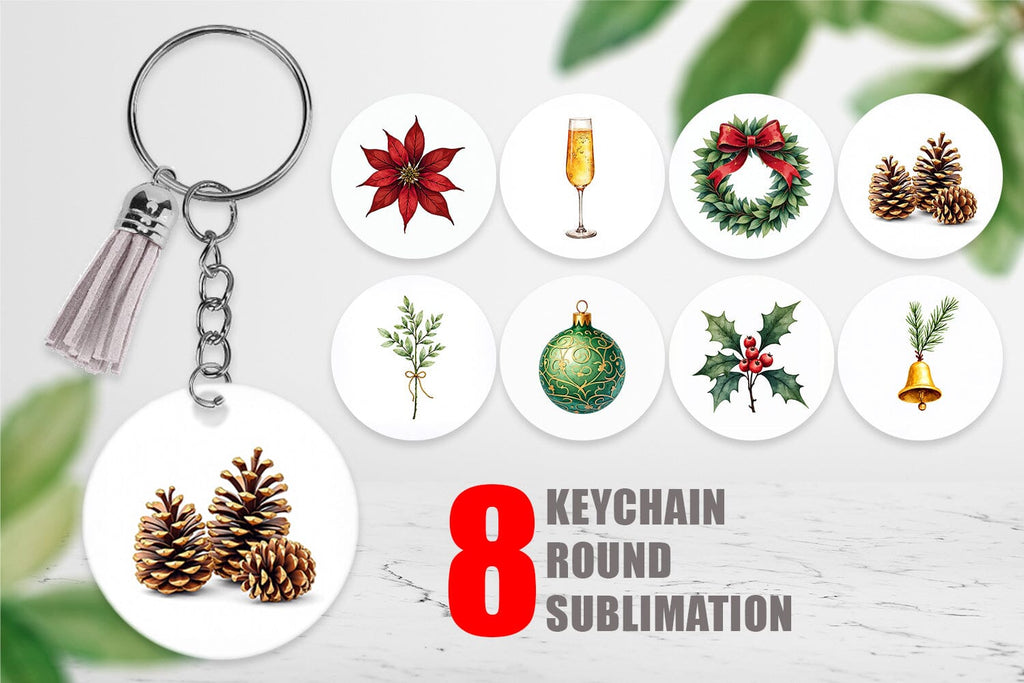 Keychain Gilded Evergreen - So Fontsy