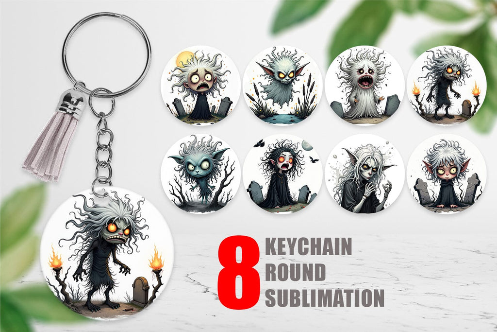 Keychain Grumpy Banshee - So Fontsy