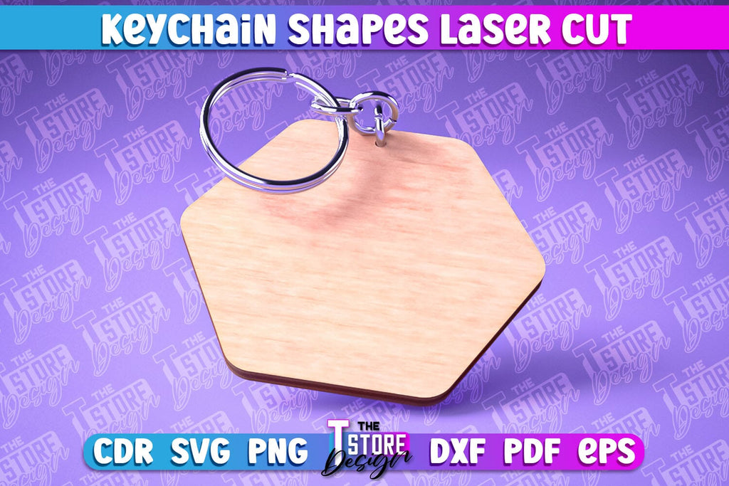 Keychain Shapes Laser Cut | Keychain Laser Cut Design | CNC Files - So ...