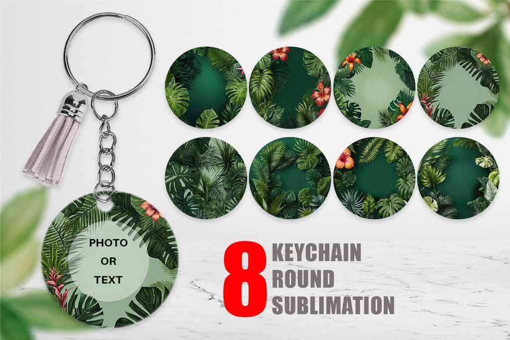 Keychain Tropical Plants - So Fontsy