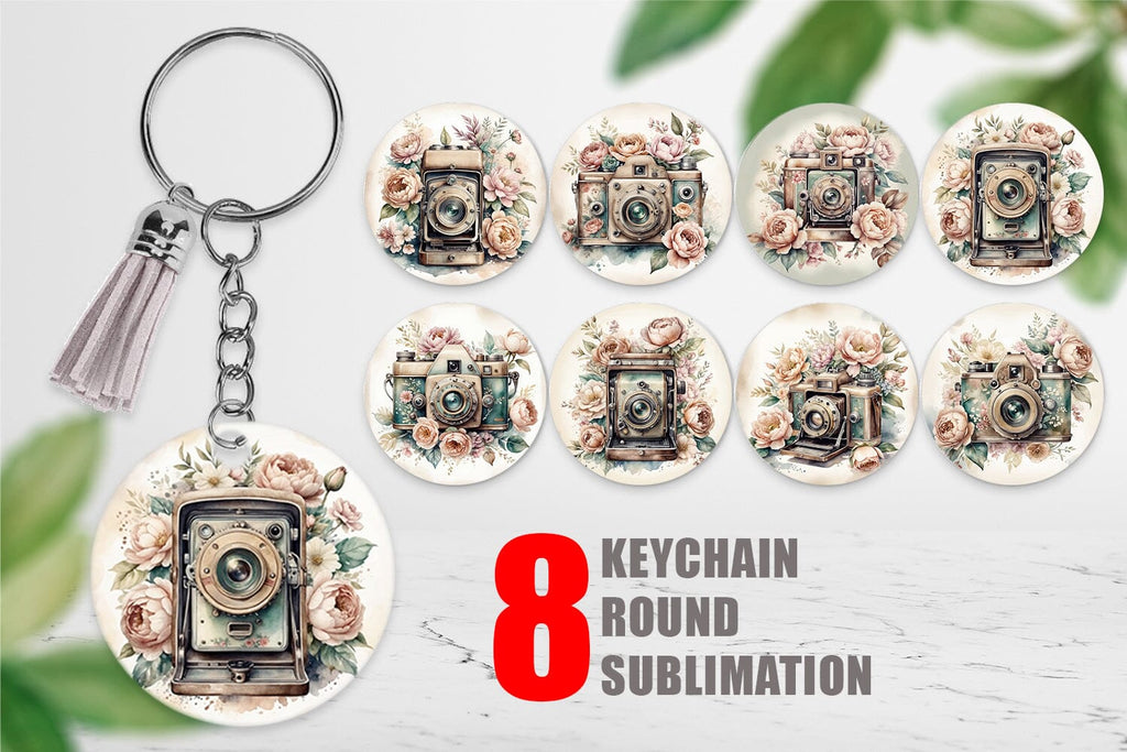 Keychain Vintage Camera - So Fontsy