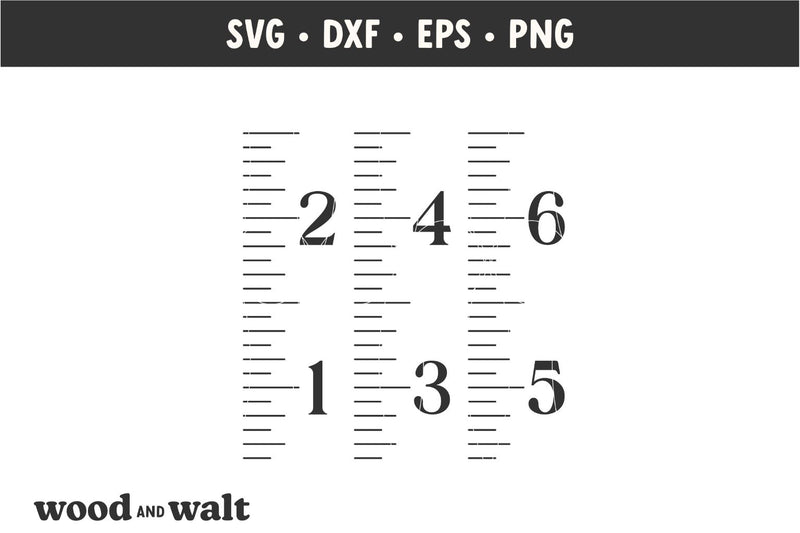 Kids Growth Chart SVG | Growth Ruler Cut File - So Fontsy
