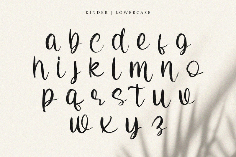 Kinder - Brush Script Font - So Fontsy