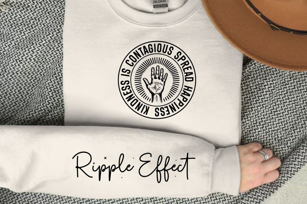 Kindness is contagious spread happiness Sleeve SVG Design - So Fontsy