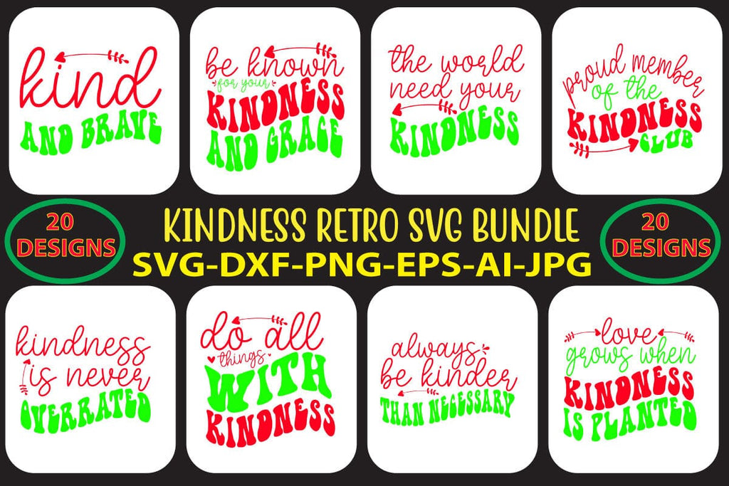 KINDNESS-RETRO-SVG-BUNDLE - So Fontsy