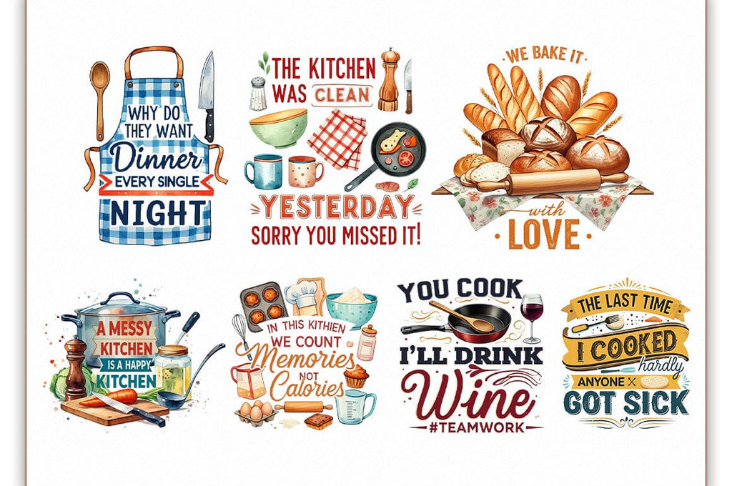 Kitchen Baking Towel Sublimation Bundle - So Fontsy