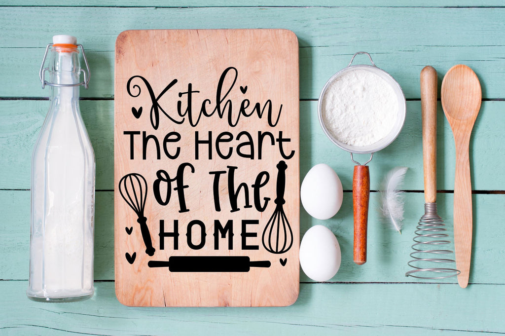 Kitchen the heart of the home SVG design - So Fontsy