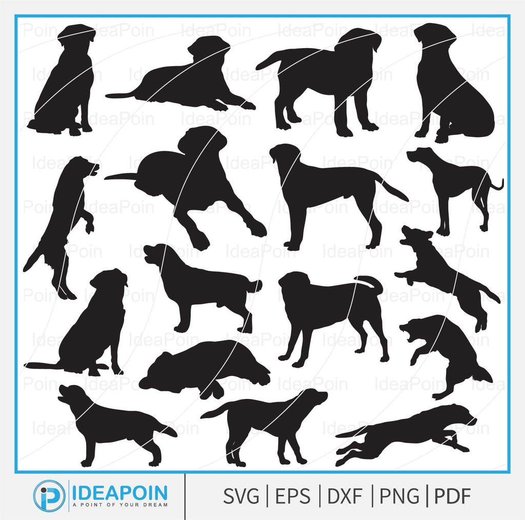 Labrador svg, Labrador Silhouette, Labrador png, Labrador Dog, Labrador ...