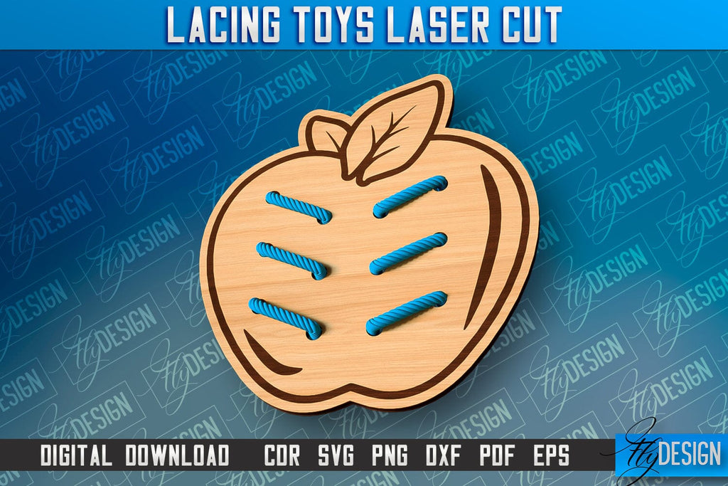 Lacing Toys Laser Cut | Toys Laser Cut Design | CNC Files - So Fontsy