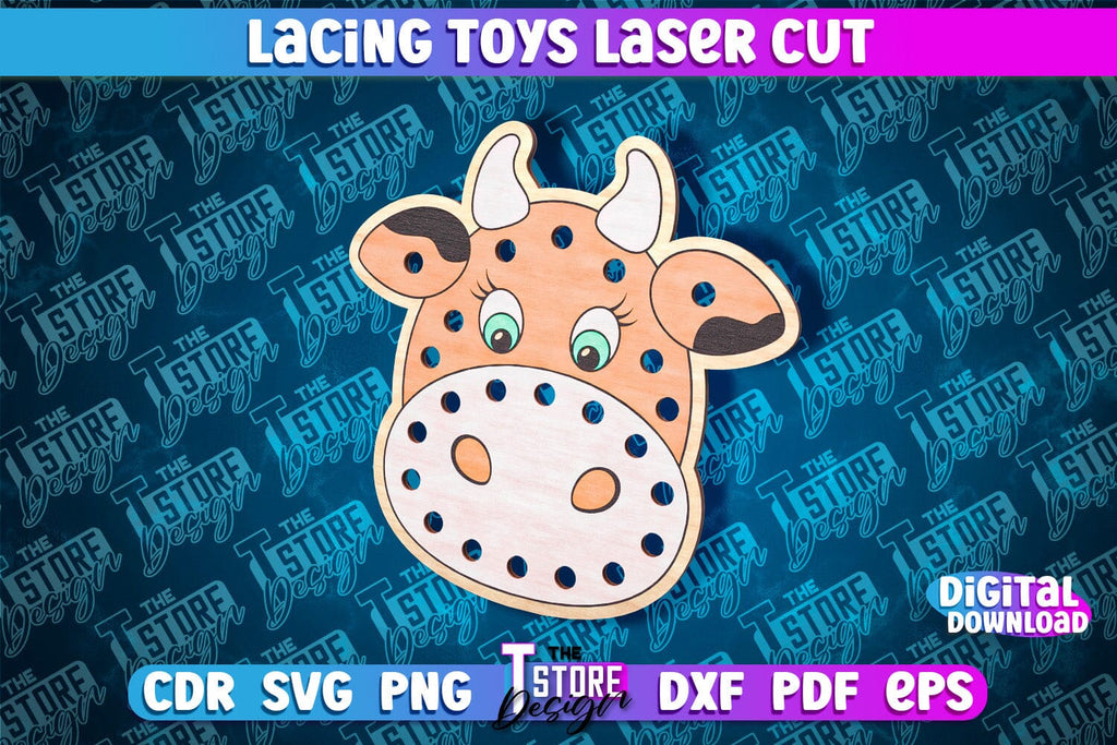 Lacing Toys Laser Cut | Toys Laser Cut Design | CNC Files - So Fontsy