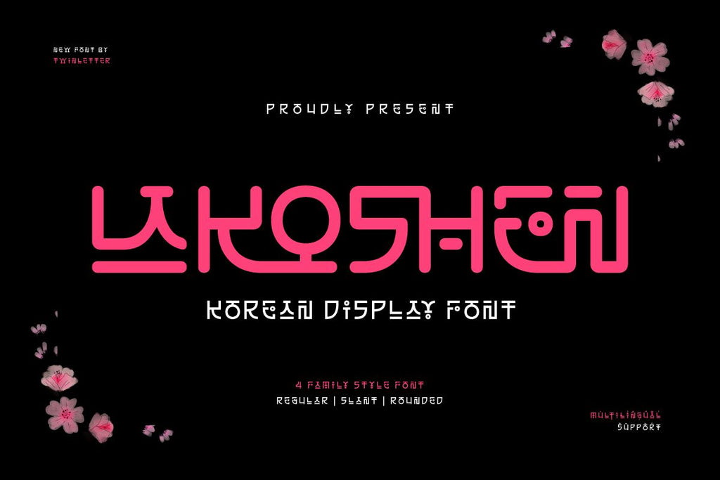Lakoshen - Korean Style Font - So Fontsy