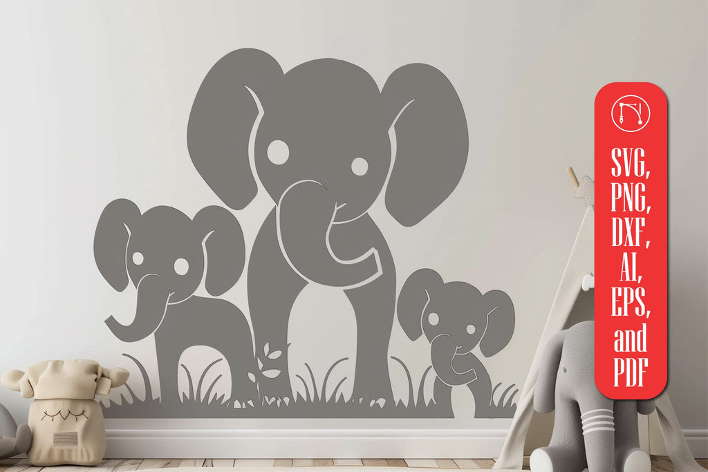 Laser Cut Baby Room Wall Decor SVG - So Fontsy
