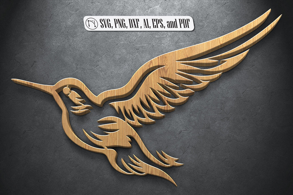 Laser Cut Hummingbird SVG cut file - So Fontsy
