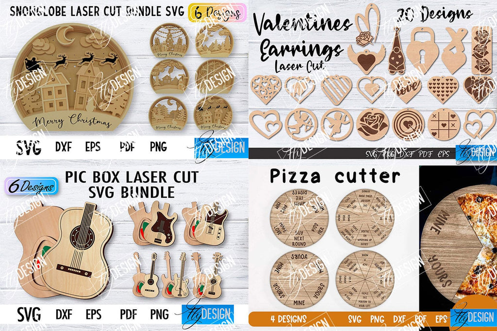 Laser Cut Mega Bundle SVG | CNC Files | Engraving SVG | 435 Designs ...