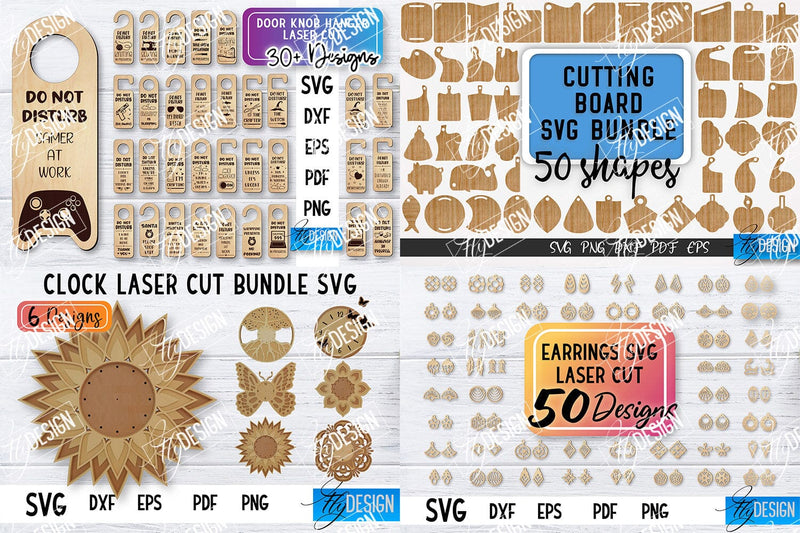 Laser Cut Mega Bundle SVG | CNC Files | Engraving SVG | 435 Designs ...