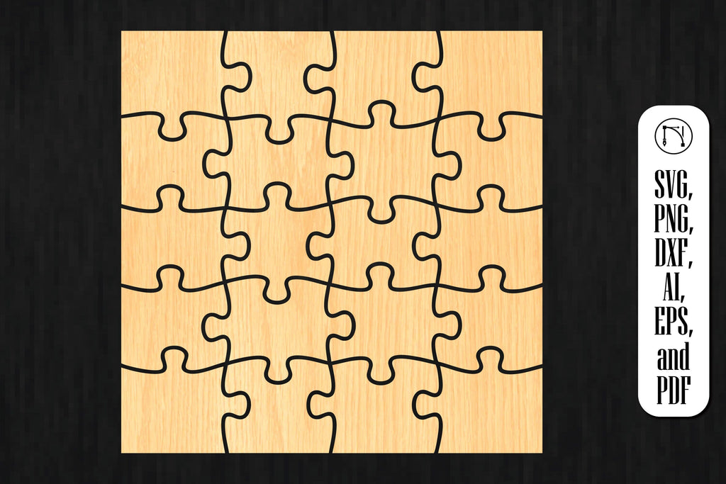 Laser Cut Puzzle SVG Cut File - So Fontsy