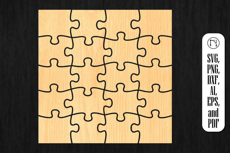 Laser Cut Puzzle SVG Cut File - So Fontsy
