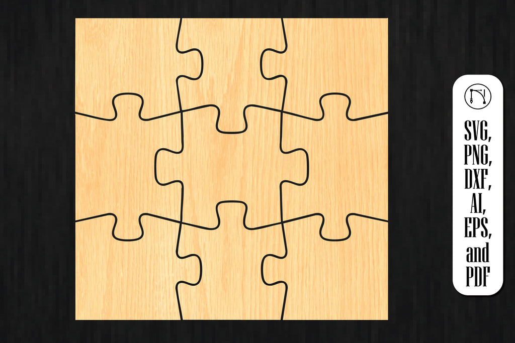 Laser Cut Puzzle SVG Cut File - So Fontsy