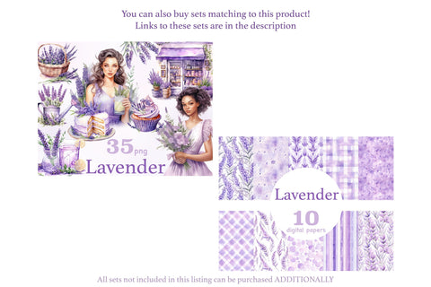 Lavender Digital Paper | Lilac Seamless Pattern - So Fontsy