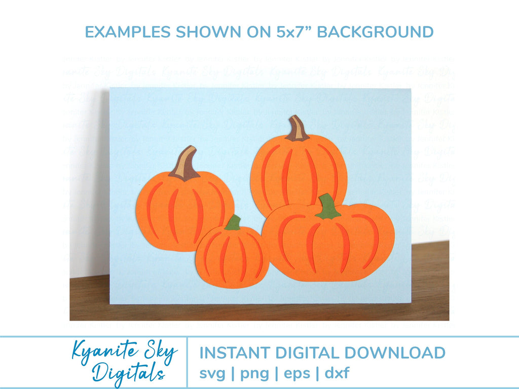 Layered Pumpkin Shapes SVG Bundle - So Fontsy